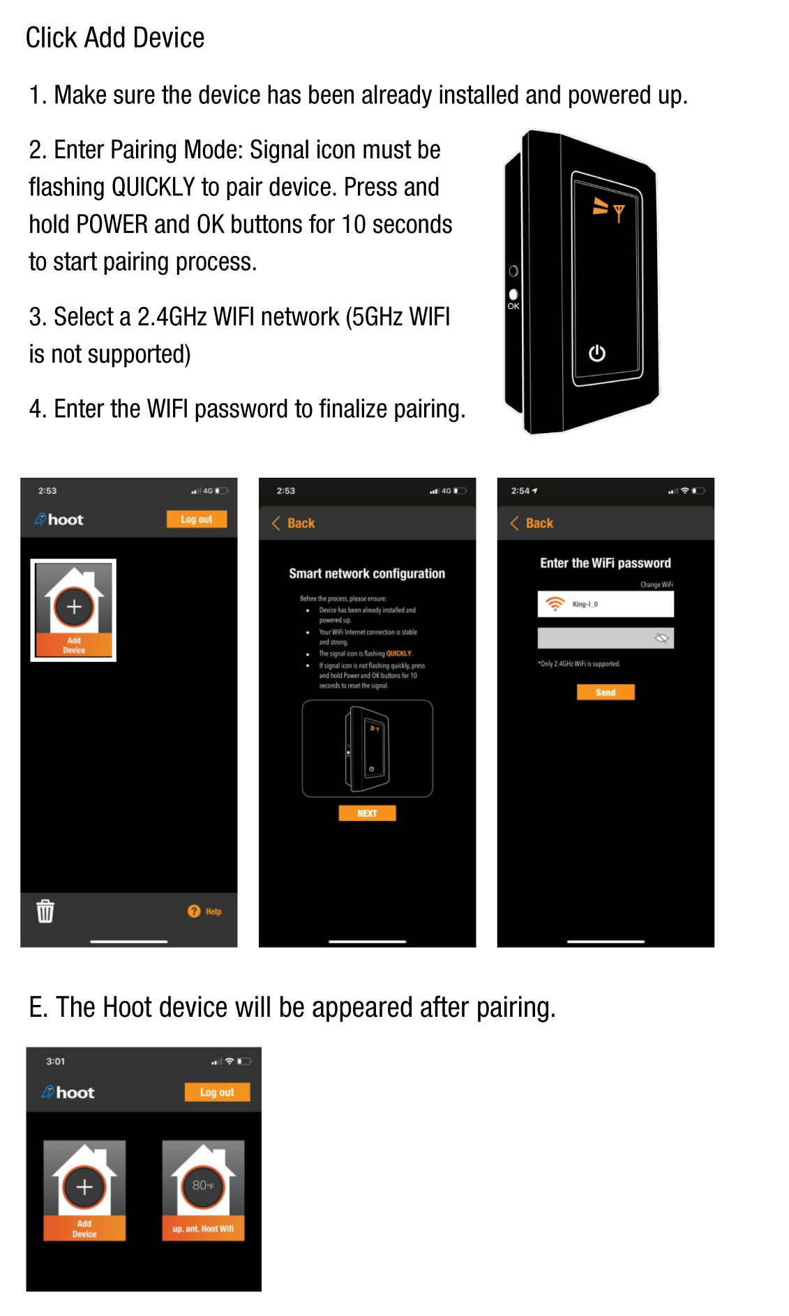 King Electric - Hoot WIFI Support - How do I set the thermostat to ...