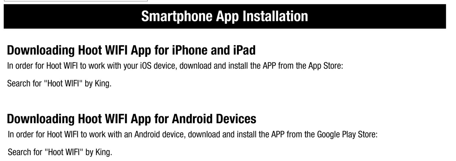 King Electric - Hoot WIFI Support - Guide for connecting Hoot to your ...